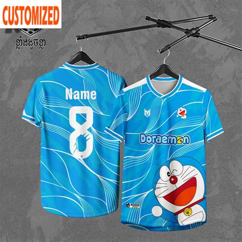 Jersey Custom Name Malaysia New Doraemon Design Jersey Free Custom Man