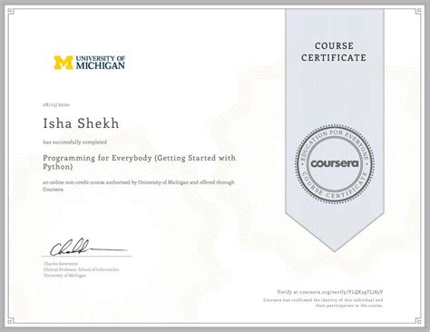 Isha S On Linkedin Completed The Course Programming For Everybody