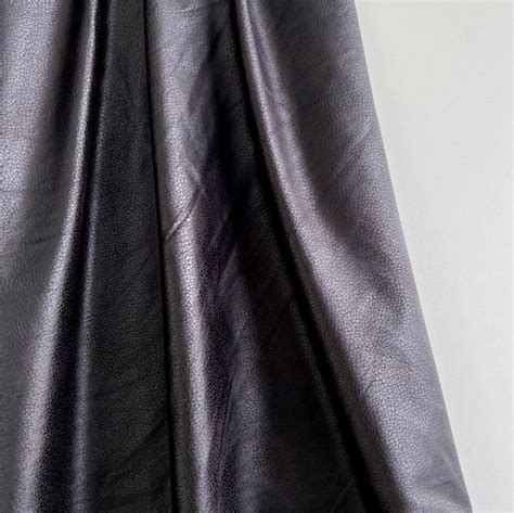 Sueded Faux Leather Black Fabric Flow Fabric Flow Textile Co