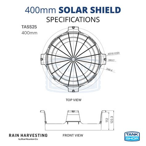 400mm Solar Shield Rain Harvesting Tank Shop