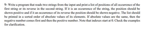Solved 9 Write A Program That Reads Two Strings From The