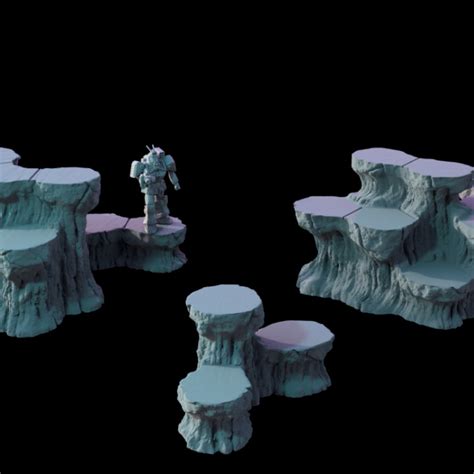3d Printable Hextech Hex Hills A Game Of Armored Combat Map Pack Battletech Compatible Hex