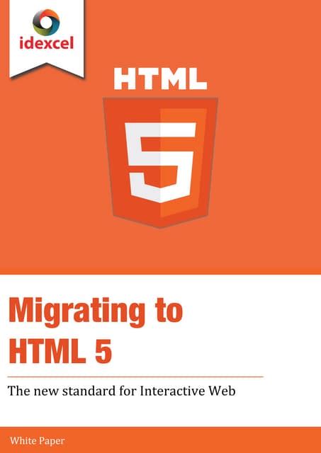 Migrating To Html5 Migrating Silverlight To Html5 Migration Applications To Html5 Future Of
