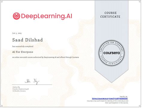 Ai Machinelearning Andrewng Coursera Lifelonglearning… Saad Dilshad