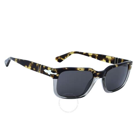 Persol Gray Rectangular Mens Sunglasses Po3272s 1130b1 53