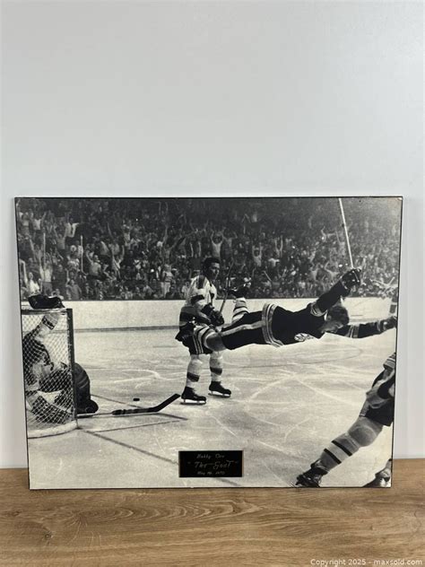Mounted Bobby Orr The Goal Photograph 20 X 16 Maxsold