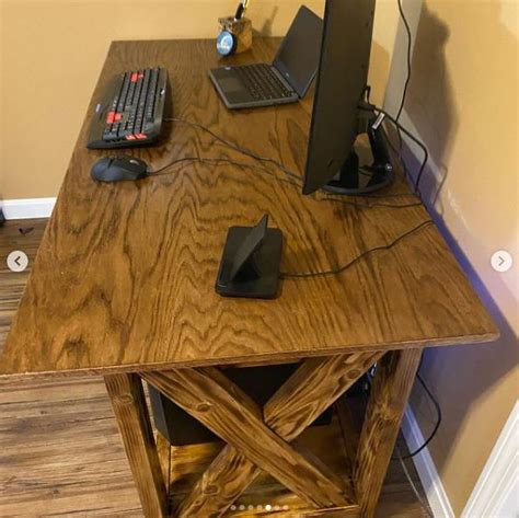 RUSTIC X DESK Ana White