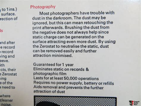 Zerostat Vinyl Record And Film Static Neutralizer Photo 4316780 Us Audio Mart