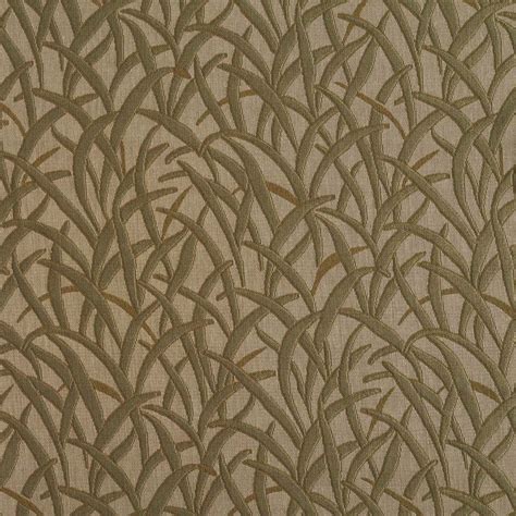Green Grassy Meadow Jacquard Woven Upholstery Grade Fabric By The Yard