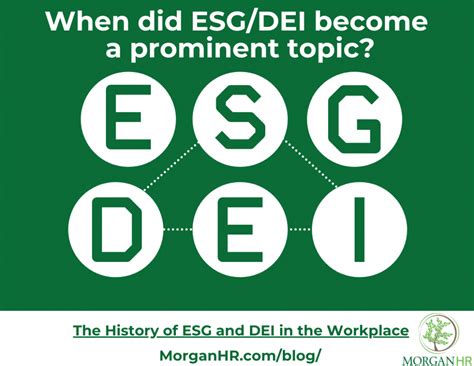 The History Of Esg And Dei In The Workplace When Did Esg And Dei
