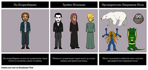 Информация за Представяне на Символи Storyboard