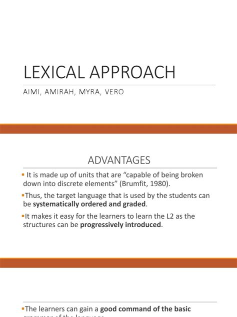 Lexical Approach Pdf Second Language Recall Memory