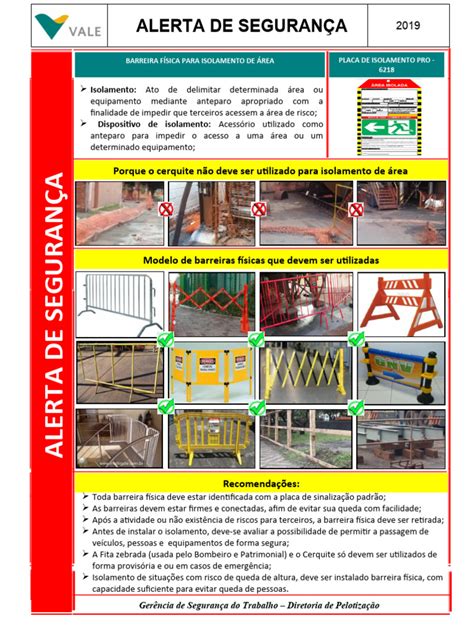 Barreiras Físicas Para Isolamento De Área Pdf