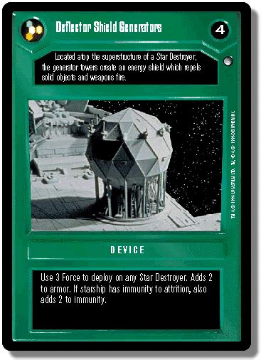 Deflector Shield Generators Hoth Cardguide Wiki Fandom