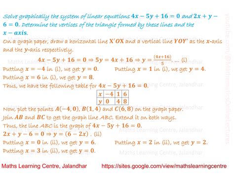 Class 10 Chapter 3 Pair Of Linear Equations In Two Variables Simultaneous Linear Equations