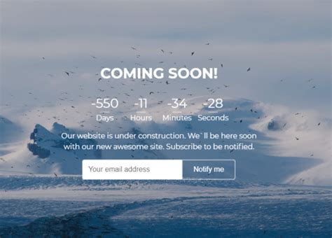 Responsive JQuery Countdown Plugin With Example OnAirCode