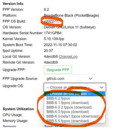Os Upgrade Ux Is Confusing Display Version Does Not Match Dropdown