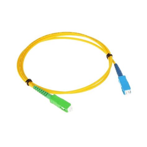 Patchcord De Fibra Monomodo Con Conectores Sc Apc Sc Upc De 3 Metros En Marca Glctec Fo 1169