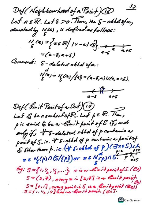 Lecture 17sept Real Analysis Sequence 37 Def Neighbourhood Of A