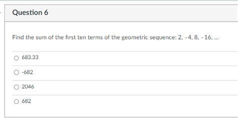 solved find the sum of the first ten terms of the geometric