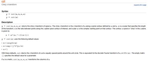 Czt变换(chirp Z Transform) Csdn博客 Czt变换(chirp Z Transform) Csdn博客