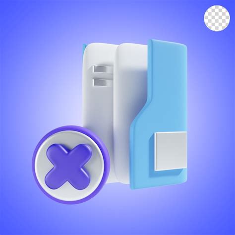 Premium PSD Deleted Folder Icon