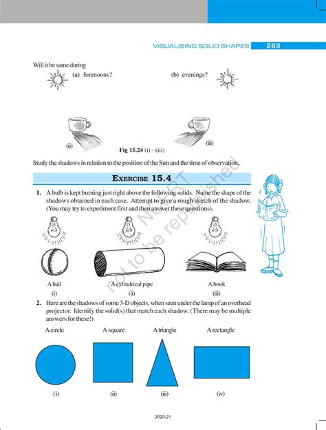 Visualising Solid Shapes Ncert Book Of Class 7 Mathematics