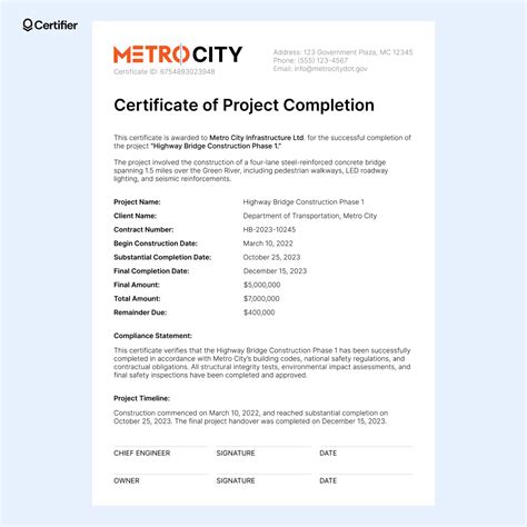 Construction Certificate