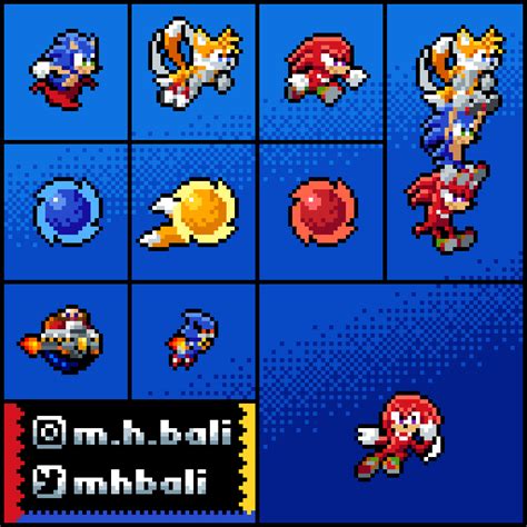 Sonic Sprite Grid