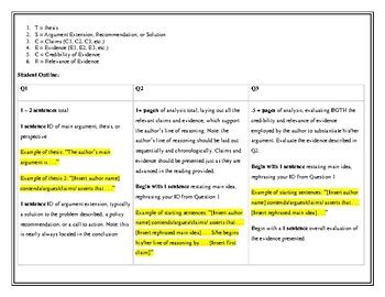 AP Seminar Part A Teacher And Babe Outline By The AP Capstone Corner