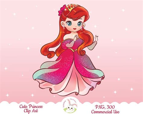 Cute Princess Cute Princesses Clipart Princess Clipart Sublimation