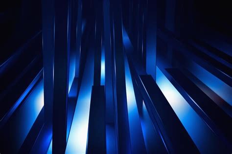 Premium AI Image Linear Abstraction With Neon Glow On Background