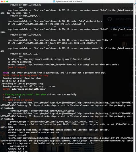 error during installation of shap v0 39 0 macos monterrey 12 3 · issue 2465 · shap shap · github