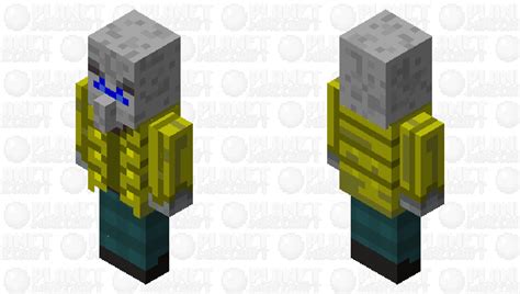 Gold Vindicator Knight Minecraft Mob Skin