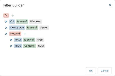 Filter Builder Use Case Examples