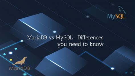 MariaDB Vs MySQL Differences You Need To Know Server Management