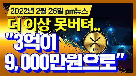 리플 비트코인 이더리움 3억이 9000만원 됐어요 더 이상 못 버텨요 리플 Youtube