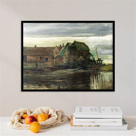 Van Gogh Print Water Mill At Gennep 1884 Rustic Landscape Print
