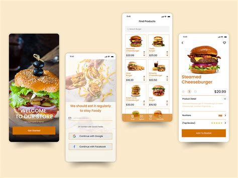 Food App Interface App Design Behance