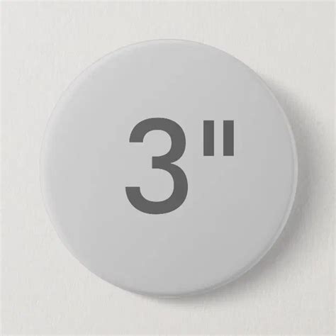 Custom 3 Inch Large Round Badge Blank Template Button Zazzle