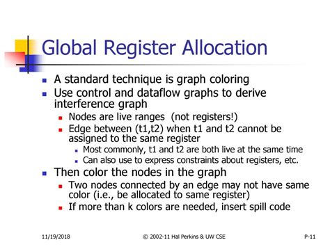 register allocation hal perkins autumn ppt download