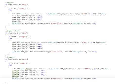 Udt Access Authorization R Sapbusinessone