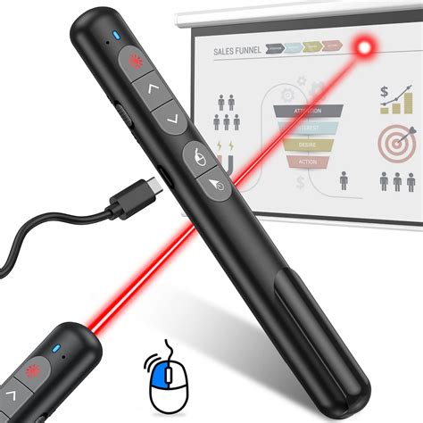 Presentation Clicker Green Laser Pointer With Air Mouse