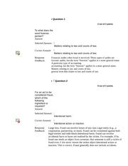 Forensic Quiz Question Out Of Points To What Does The Word Forensic Pertain Answer