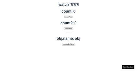 Blog Vue3 Watch Codesandbox