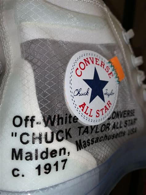 Оригинальные кеды Converse Off White купить в СПб белые высокие кеды Конверсы Оф Вайт с