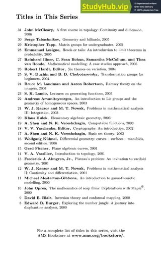 A First Course In Topology Pdf