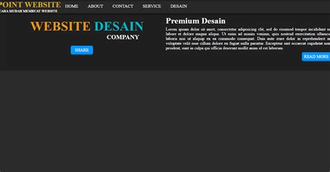 cara paling mudah membuat menu navigasi responsive point website