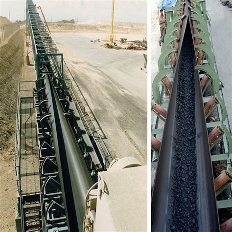 Mining Used Pipe Conveyor System For Bulk Material System Conveyor