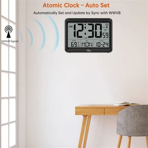 Wallarge Atomic Digital Wall Clock Instruction Manual